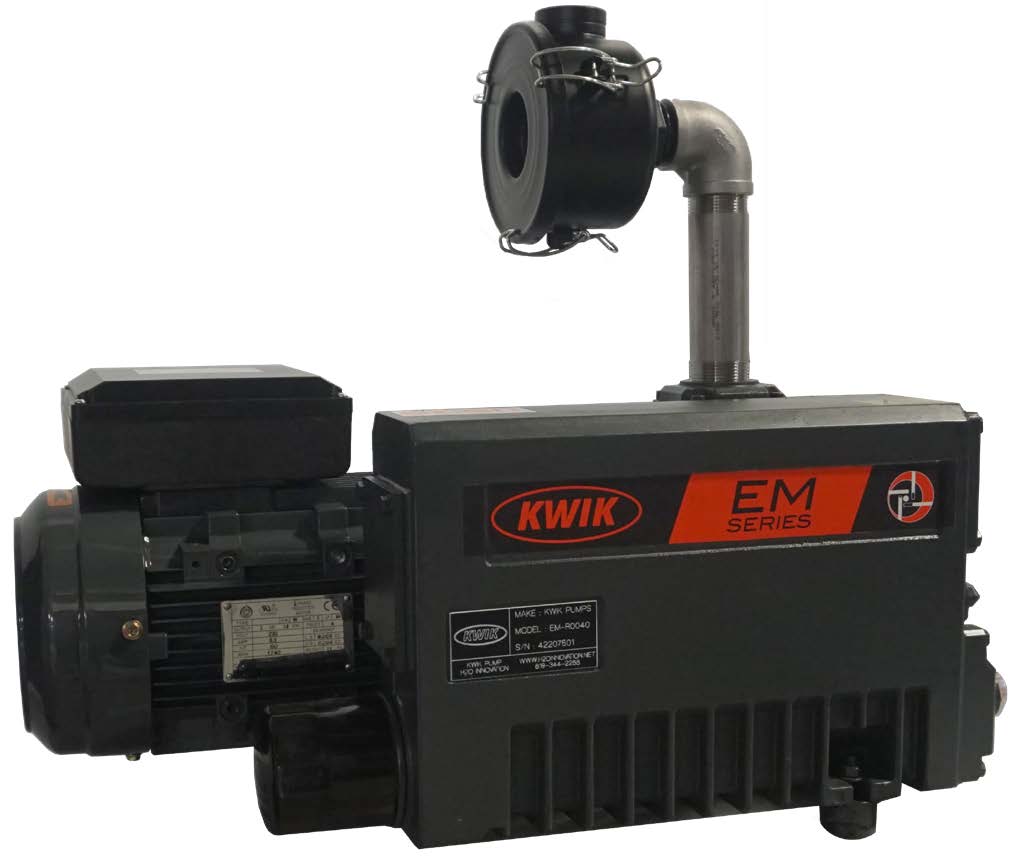 Kwik 3 HP Electric Rotary Vane Vacuum Pump — Bascom Maple Farms Inc