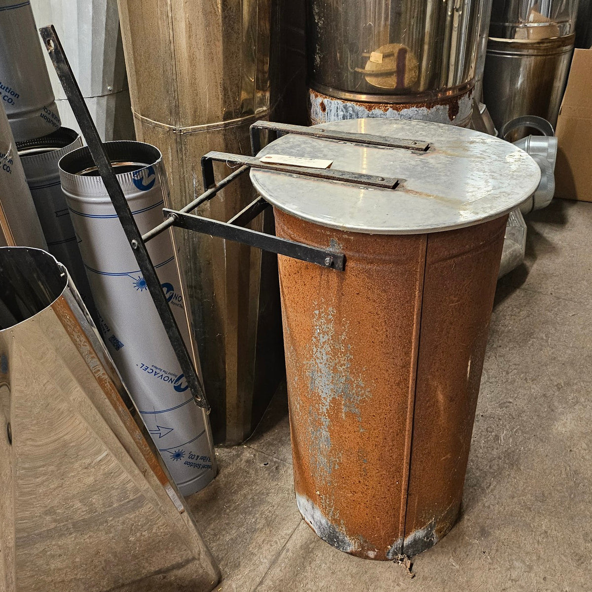 18" Stack Cover w/3' of 18" Galvanized Smoke Stack — Bascom Maple Farms Inc